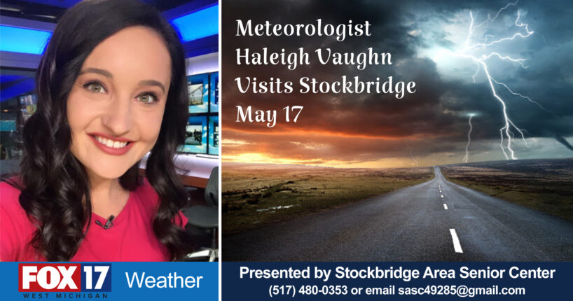 FOX 17 Meteorologist Haleigh Vaughn visits Stockbridge