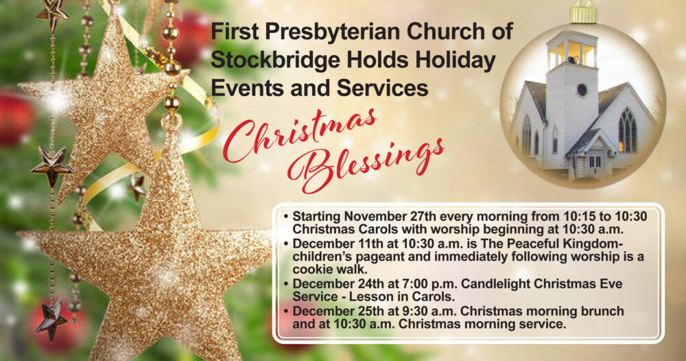 First Presbyterian Church of Stockbridge Holds Holiday Events and Services