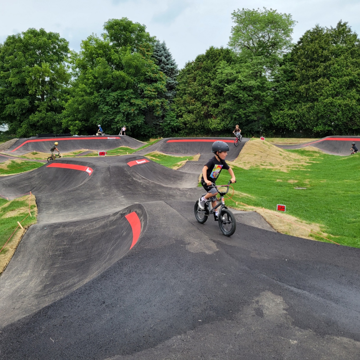 New pump track in Stockbridge opens for bicyclists and other non ...