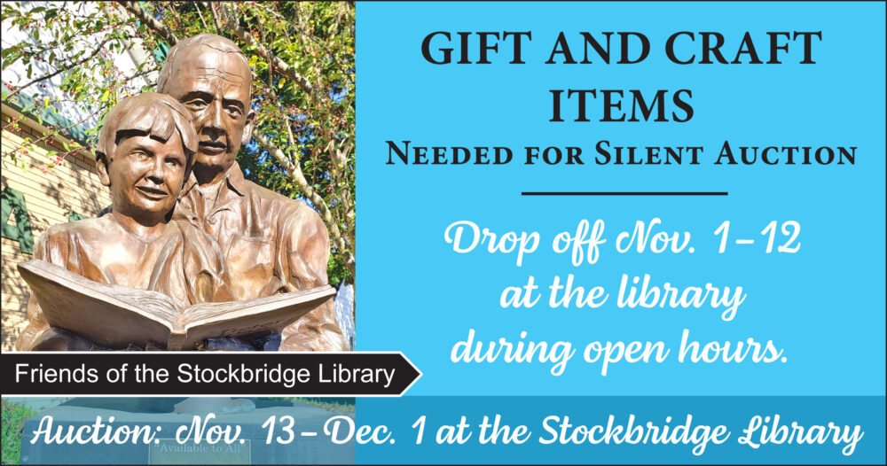 Friends of the Stockbridge Library accepting donated items for Silent ...